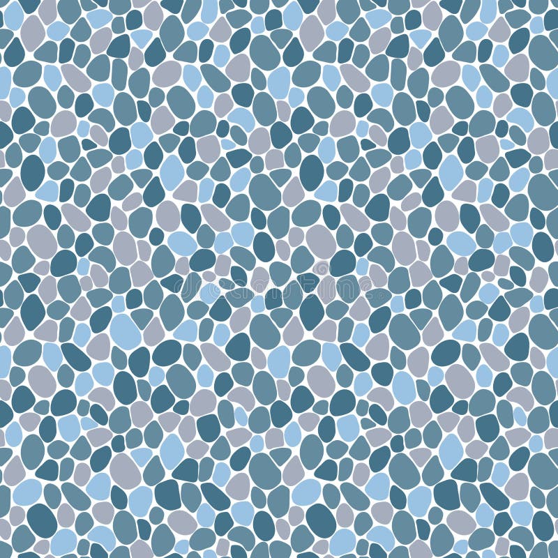 Pebble Seamless Pattern Vector Illustration. Cute Summer Repeated ...