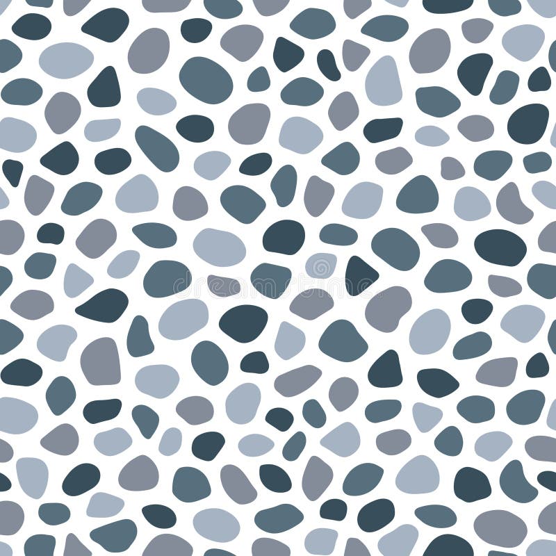 Pebble Seamless Pattern Vector Illustration. Cute Summer Repeated ...