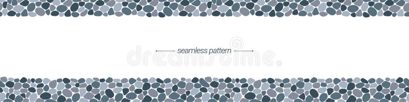 Pebble Seamless Pattern Vector Illustration. Cute Summer Repeated ...