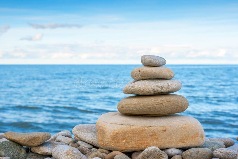 Pebble stack stock image. Image of estonia, shore, outdoors - 41501441