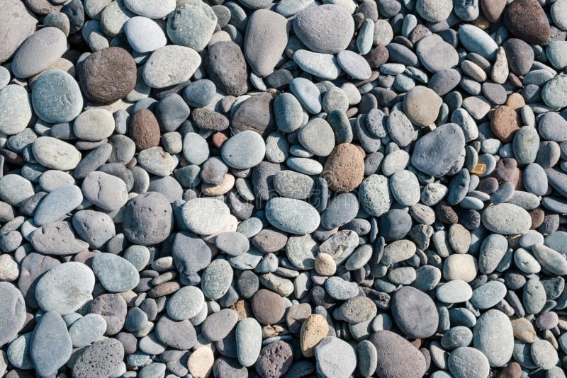 Pebble Stone Beach - Stones at Ocean Coast Stock Image - Image of ...