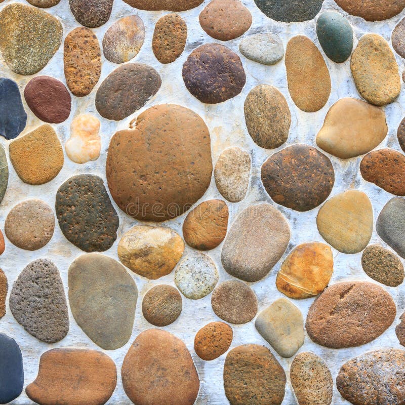 Pebble Stone Floor Tile Texture Stock Photo - Image of surface, small ...