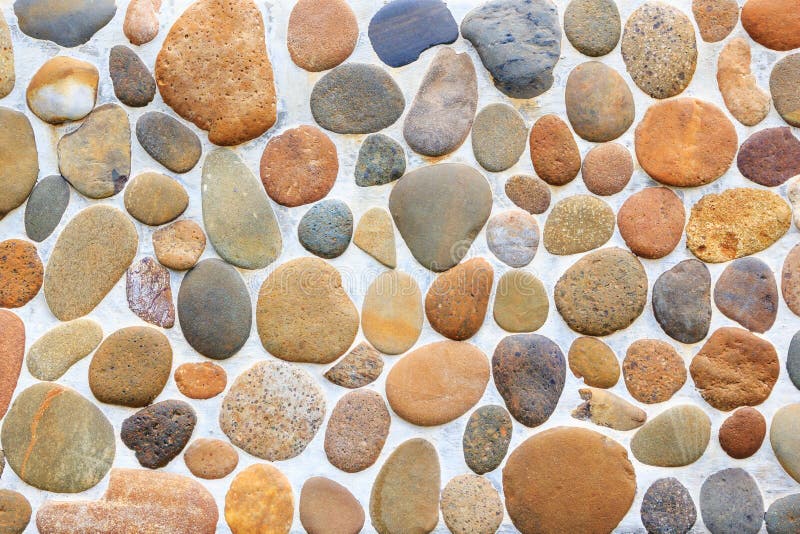Pebble Stone Floor Tile Texture Stock Photo - Image of surface, small ...