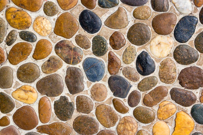Pebble Stone Floor Tile Texture Stock Photo - Image of surface, small ...