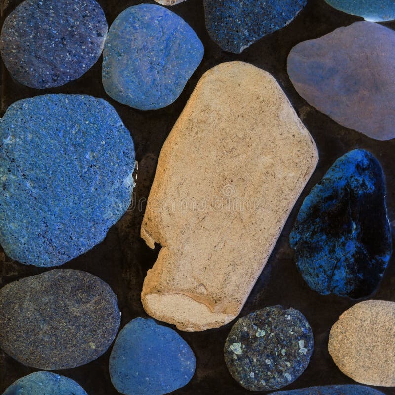 Pebble Stone Floor Tile Texture Stock Photo - Image of smooth, round ...