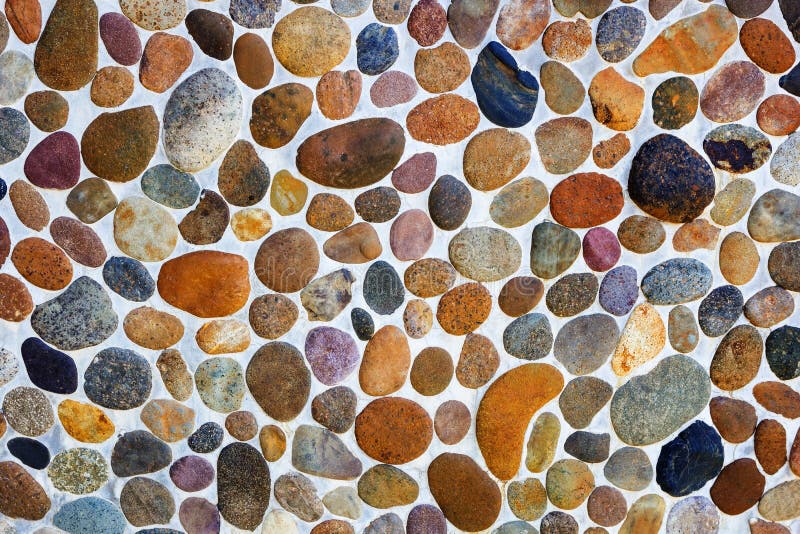 Pebble Stone Floor Tile Texture Stock Photo - Image of surface, small ...