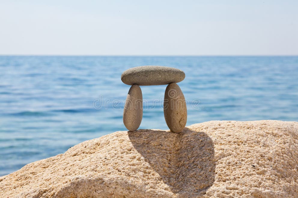 Pebble Stone House stock image. Image of balance, harmony - 19708515
