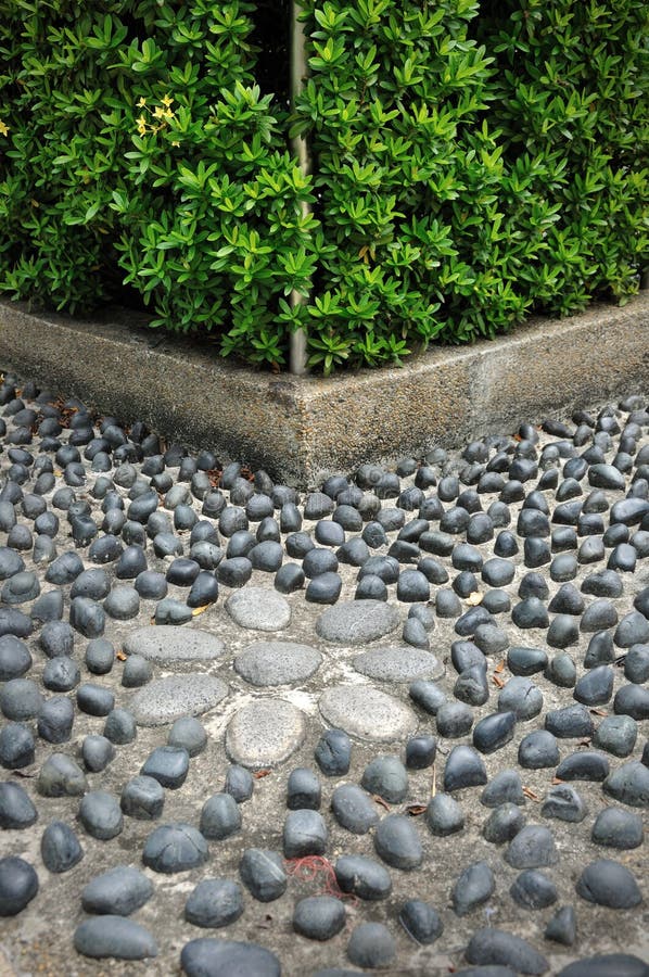 Pebble Stone path stock image. Image of asian, direction - 33528343