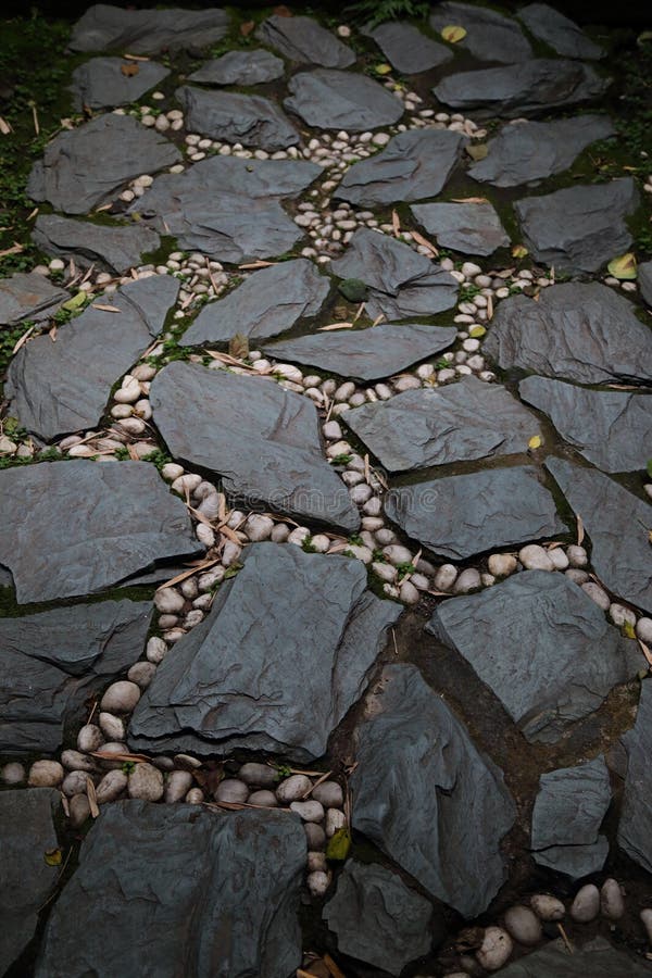 Pebble and Stone Road stock image. Image of texture, peaceful - 44497319