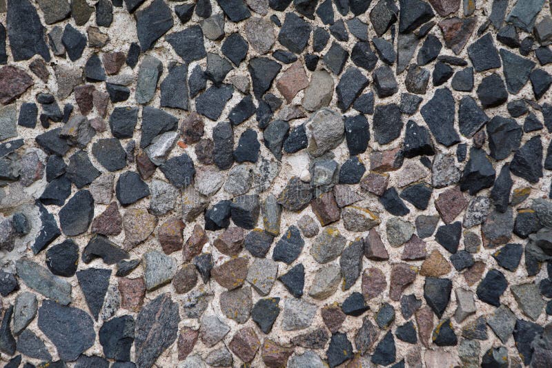 Pebble stone wall texture stock image. Image of vintage - 263548029