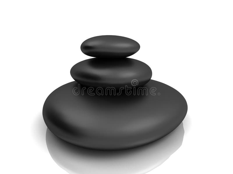 Path of black spa stones stock illustration. Illustration of massage ...
