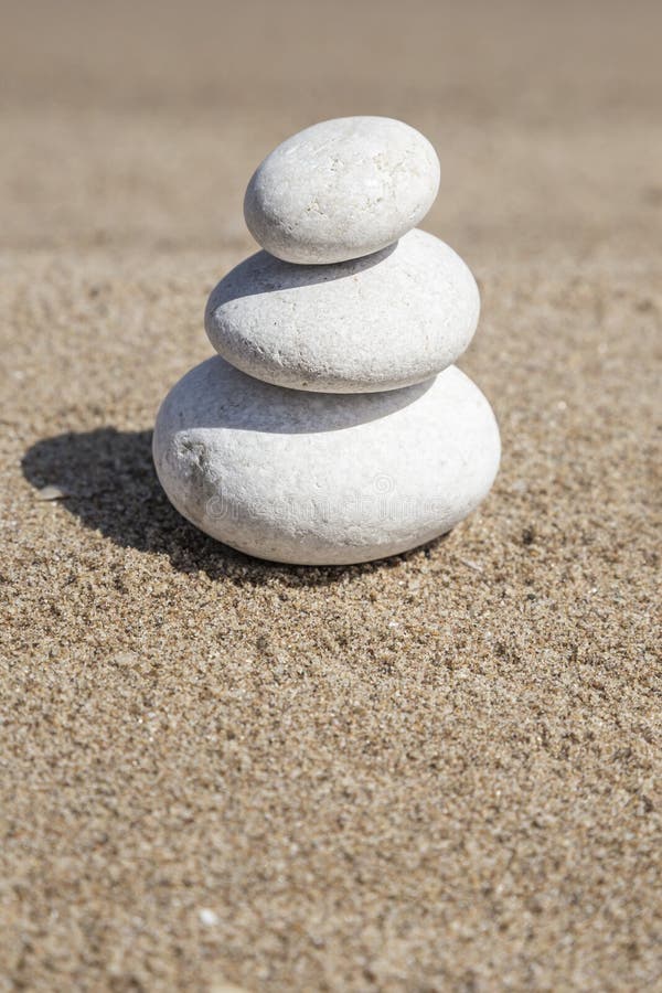 Pebble Stones on Balance on Sand Stock Image - Image of pebble, stacked ...