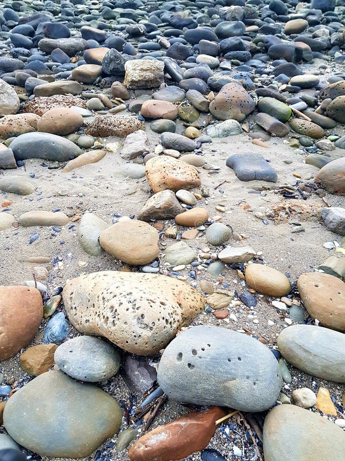Pebble Stones on the Beach, Note Shallow Depth of Field Stock Image ...