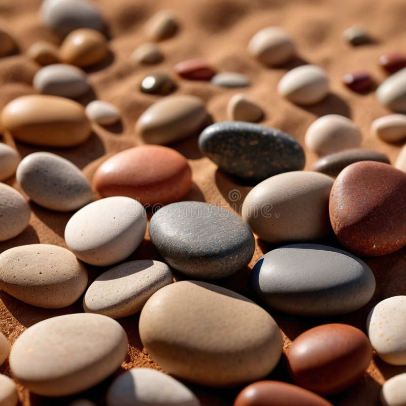 Pebble Stones Pattern Background Abstract Wallpaper Stock Illustration ...