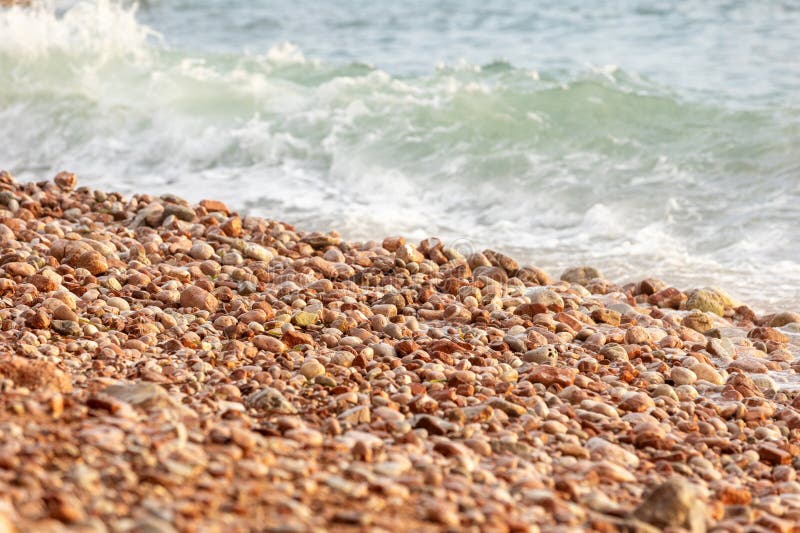 Pebble Stones on the Shore Close Up Background Stock Photo - Image of ...