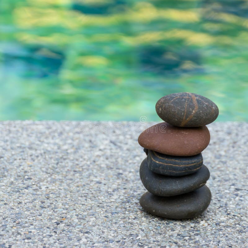 Pebble stones stack stock photo. Image of tower, shape - 38709312