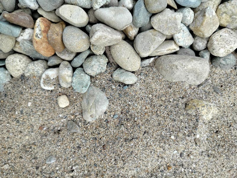Pebble Texture on the Beach Stock Photo - Image of cobblestone, rubble ...