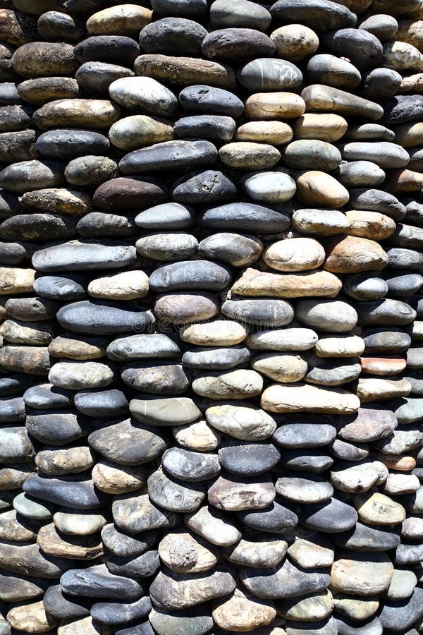 Pebble Wall Detail stock image. Image of pebble, gravel - 45618155