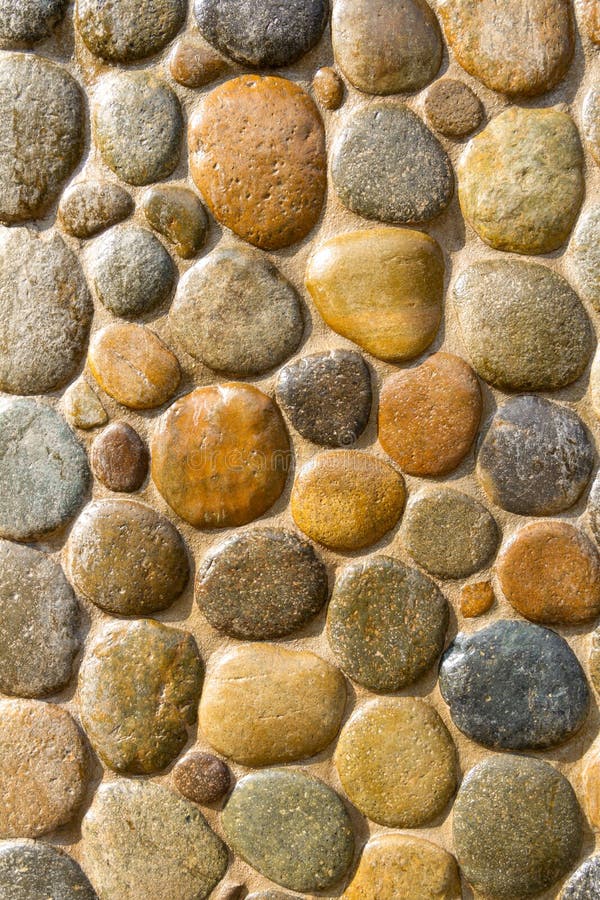 Pebble wall stock image. Image of riddled, wallpaper - 53996235