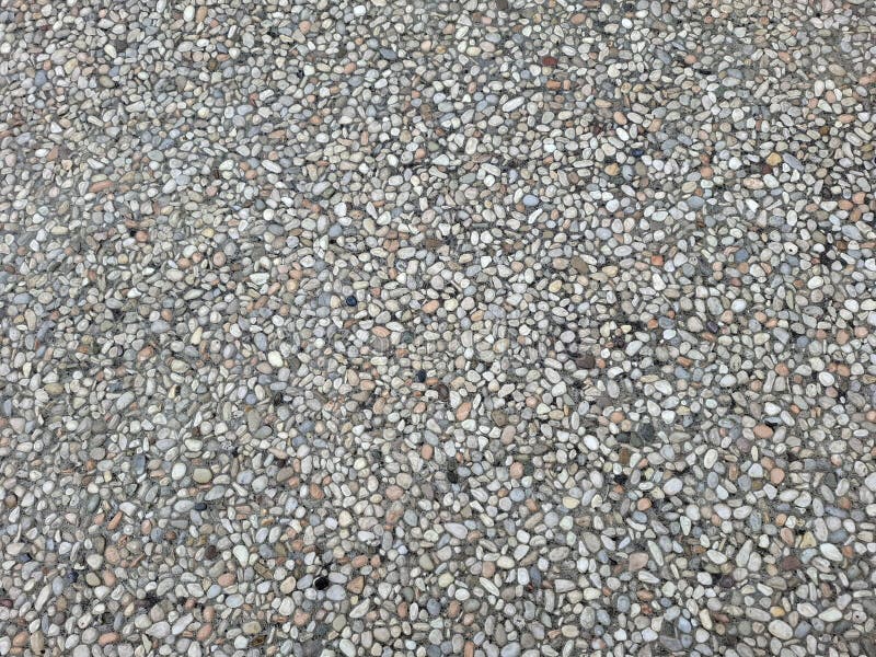 A Pebble Wash Rough Concrete Texture Stock Photo - Image of cobblestone ...