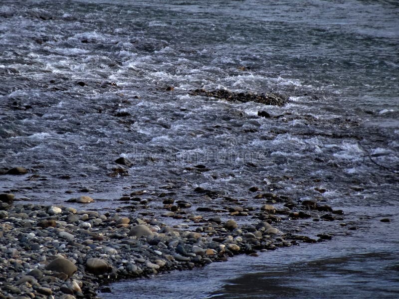 Pebble and water stock image. Image of mountains, flashy - 83055063