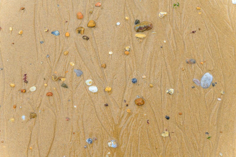 Pebbled on a Beach at the Atlantic Ocean. Stock Photo - Image of sand ...