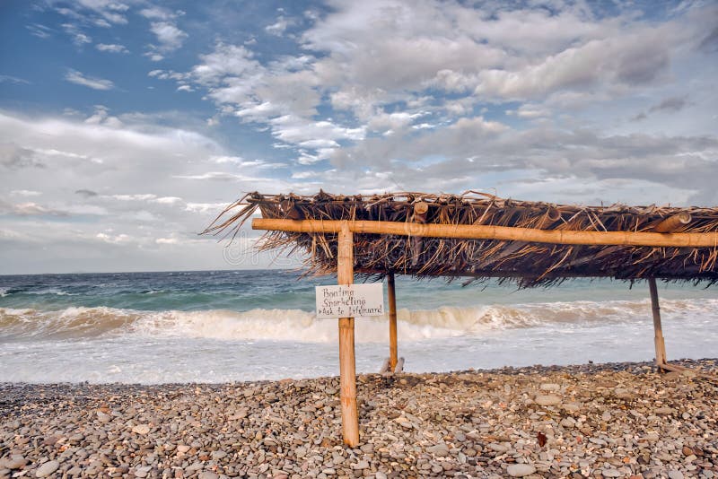 Pebbled Beach of Punta Malabrigo, Lobo, Batangas Stock Photo - Image of ...