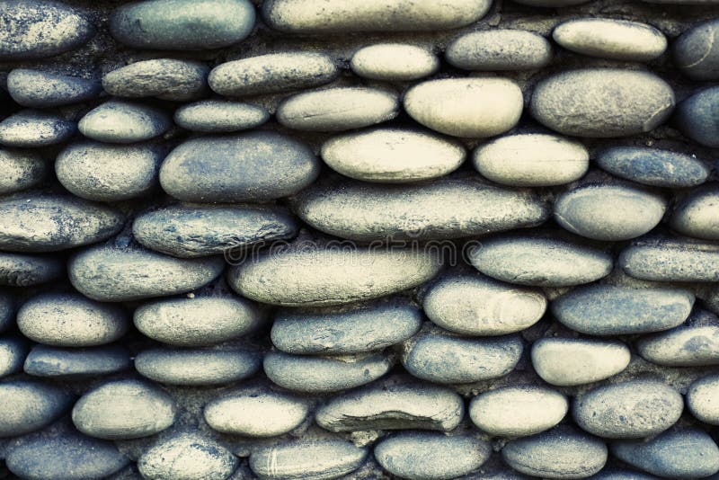 Pebbled garden wall stock image. Image of closeup, decoration - 94187989