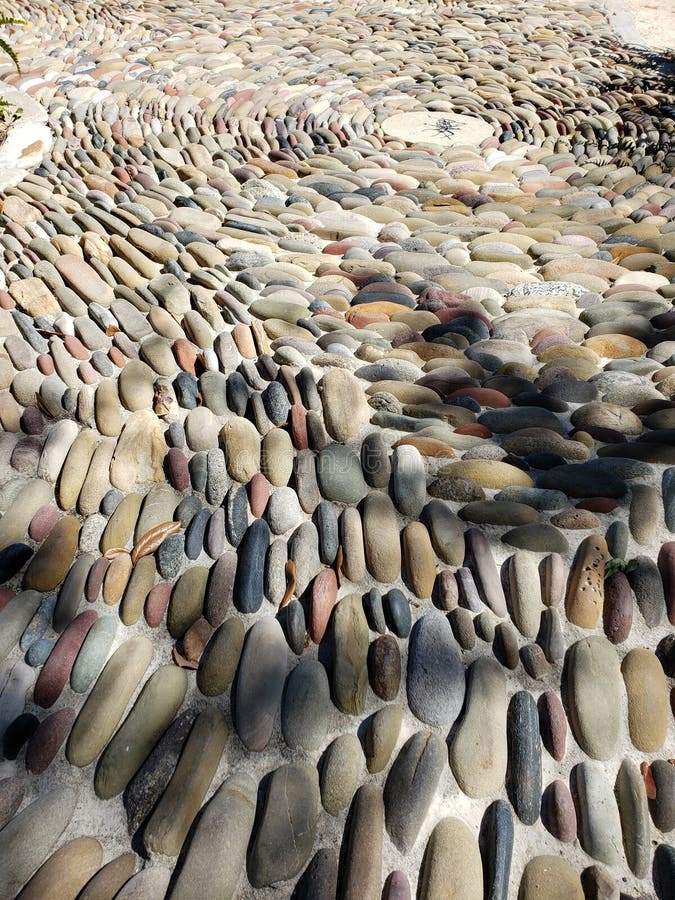 Pebbled path stock image. Image of rocks, path, soothing - 151646933