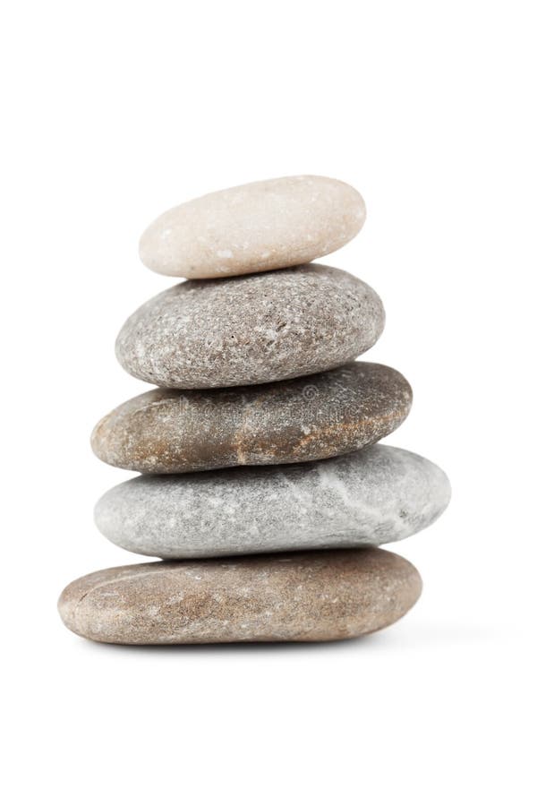 Three Pebbles Stacked, Stones Plie Stock Photo - Image of white, gray ...