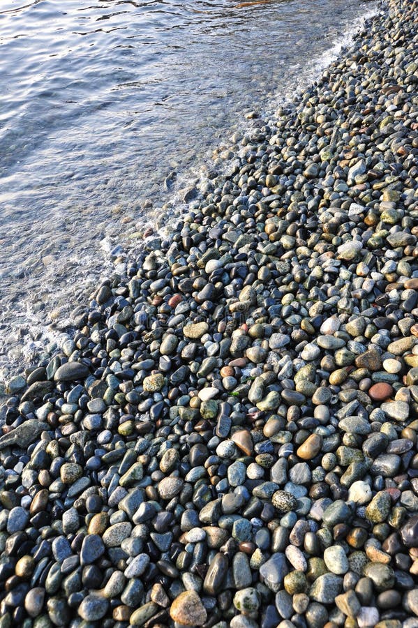 Pebbles on beach stock photo. Image of stone, boulder - 7353680