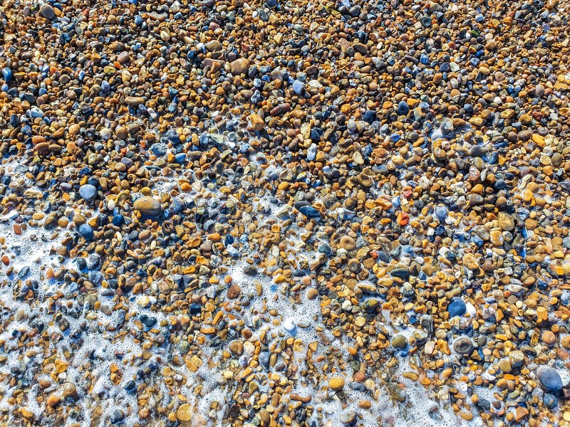 Pebbles on British Seaside Beach on Sunny Day Stock Image - Image of ...