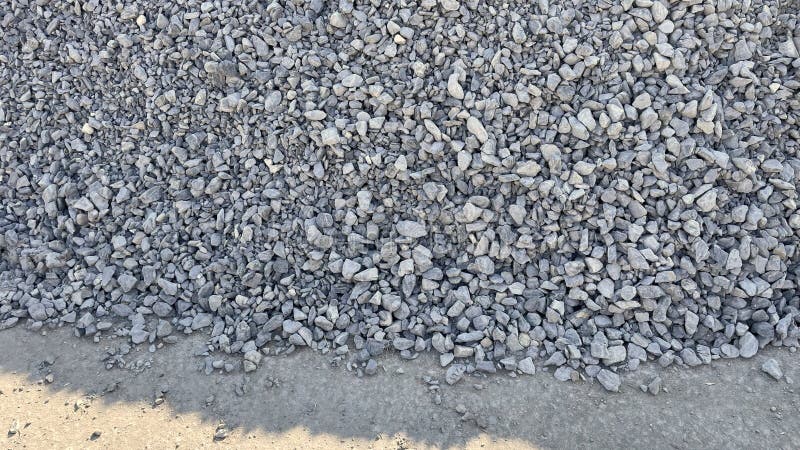 Pebbles for Construction and Road Construction Stock Photo - Image of ...