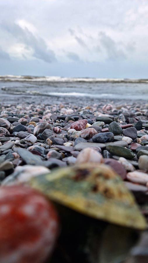 Pebbles on a Cornish beach stock image. Image of healthy - 262549285