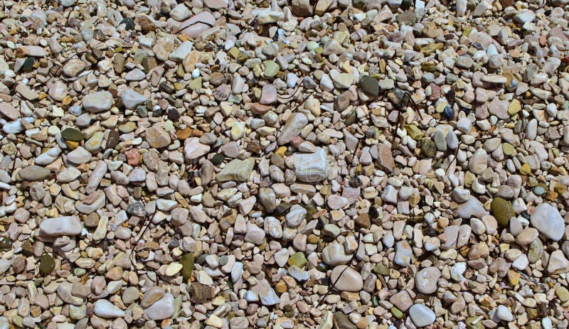Pebbles of Different Sizes and Colors Stock Photo - Image of holiday ...