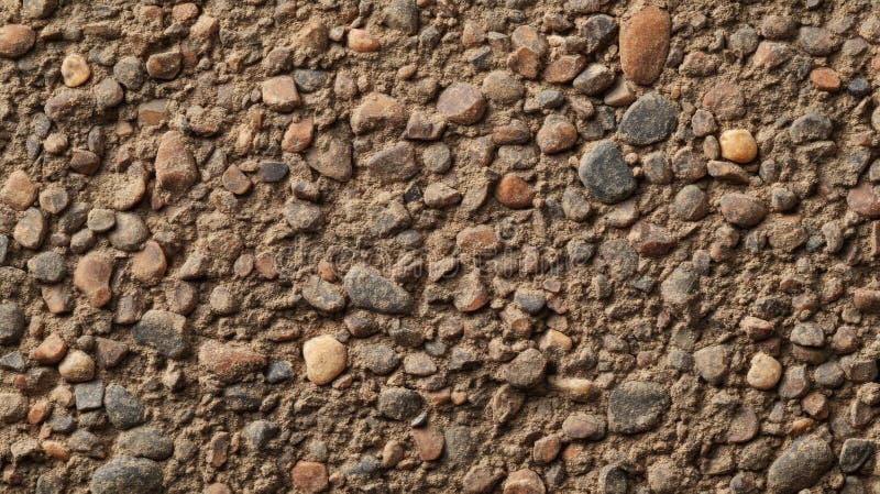 Pebbles Embedded in a Dirt and Sand Matrix Stock Illustration ...