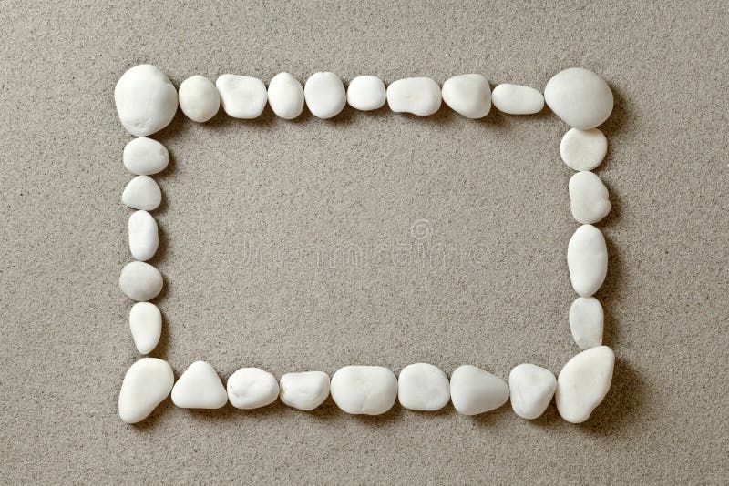 Pebbles Frame stock photo. Image of empty, decorative - 26216692