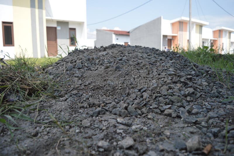 Pebbles for House Building Materials Stock Photo - Image of pebbles ...