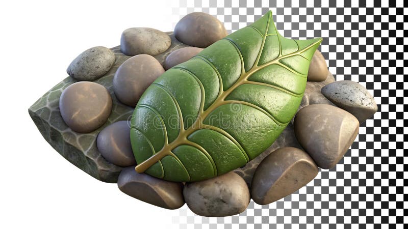 Pebbles and Leaf Texture, Natural Earth Surface Element Png Transparent ...