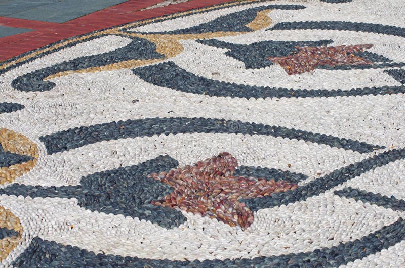 Pebbles Mosaic Symbol Pattern Stock Image - Image of creative ...