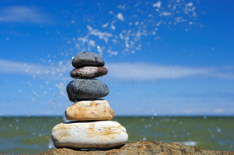 Pebbles near Sea stock image. Image of cobblestone, meditation - 26602989