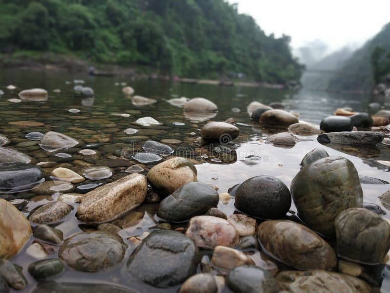 Pebbles in the river stock photo. Image of crystal, pebbles - 141494994