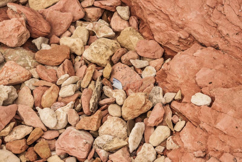 Pebbles and Rock Layers stock image. Image of layer, nature - 37272719