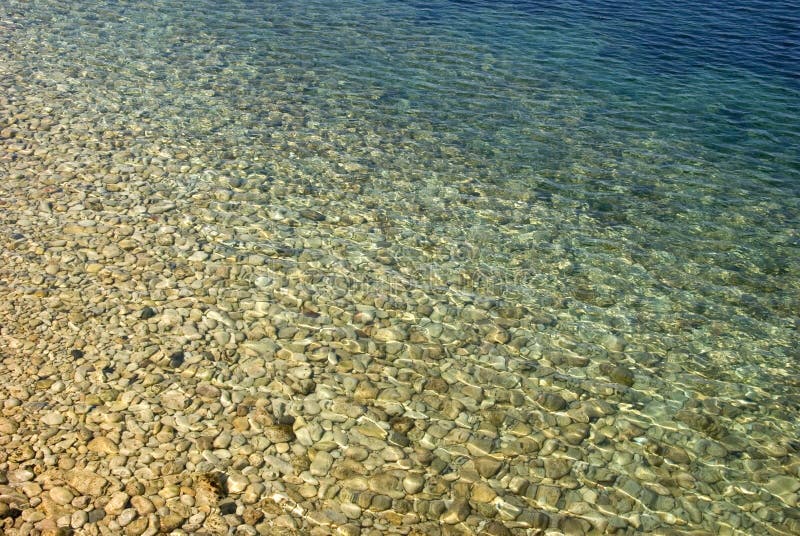 Pebbles Rocks Covered with Water Stock Image - Image of underwater ...