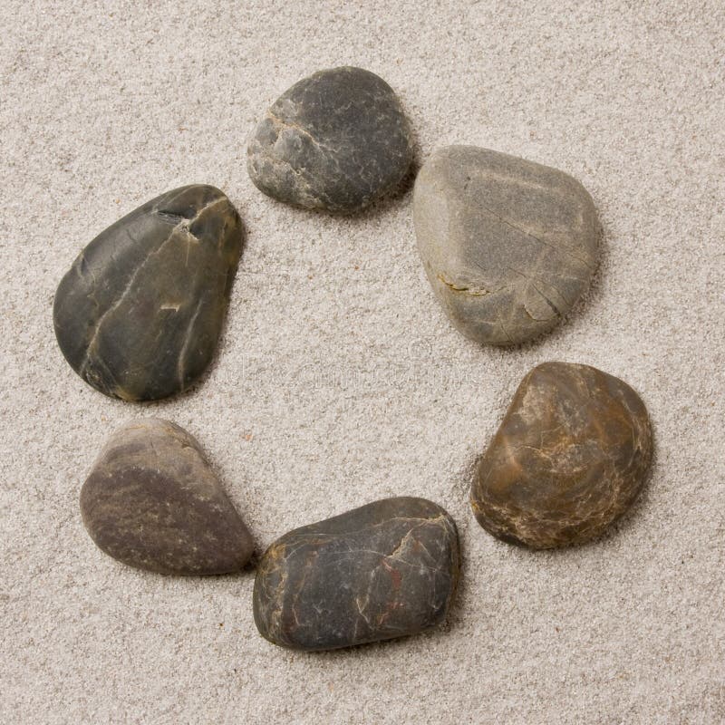 Centered zen pebble stock photo. Image of sand, sandbox - 1512446