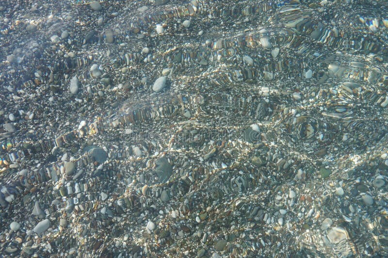 Pebbles on a seabed stock image. Image of seamless, shallow - 121885485