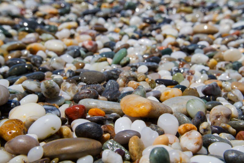 Pebbles on a shingle beach stock photo. Image of seashore - 148839082