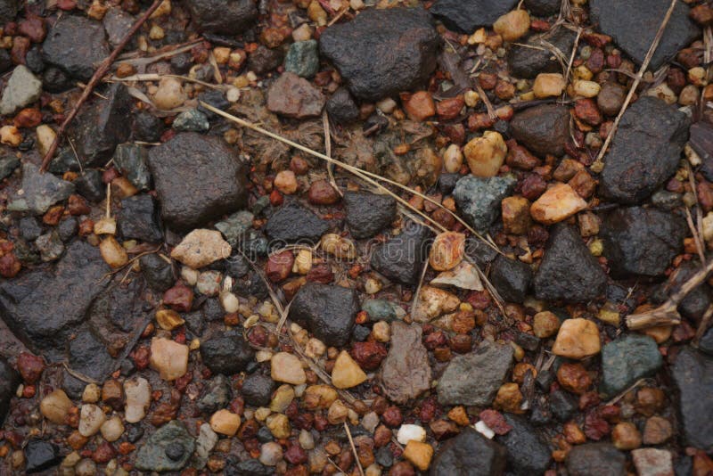 Pebbles on the Side of the Road Stock Image - Image of coast, pebbles ...