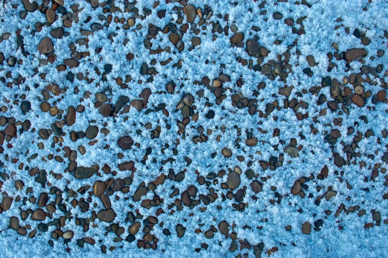 Pebbles,snow stock image. Image of abstract, ground, pattern - 22851153