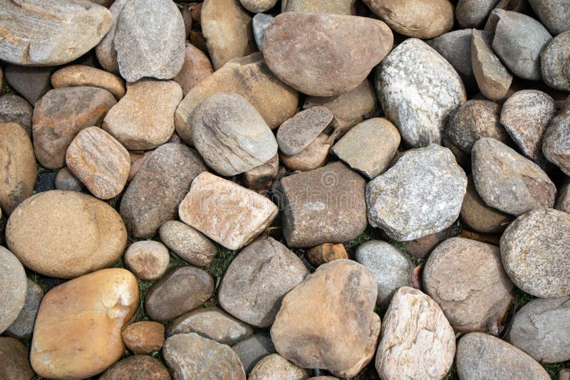 Pebbles, Stones and Rock Used for Background Stock Image - Image of ...